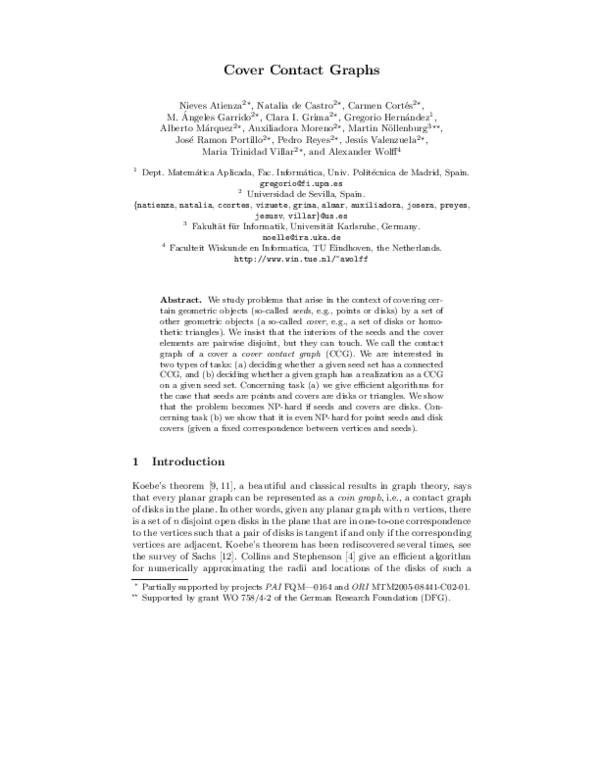 (PDF) Cover Contact Graphs
