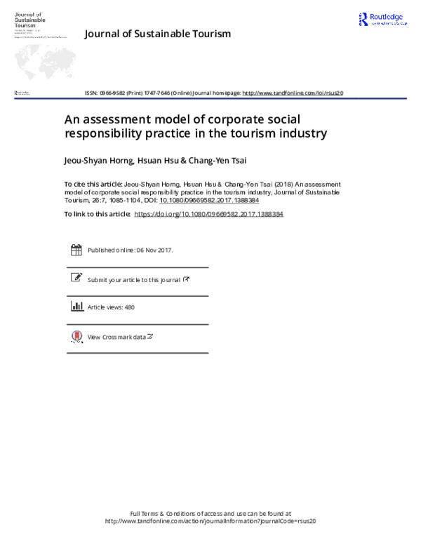 (PDF) An assessment model of corporate social responsibility practice ...