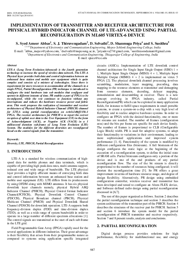 (PDF) Implementation of Transmitter and Receiver Architecture for Physical Hybrid Indicator ...