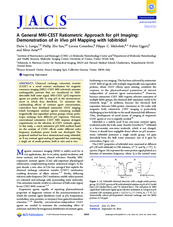 (PDF) A General MRI-CEST Ratiometric Approach for pH Imaging ...