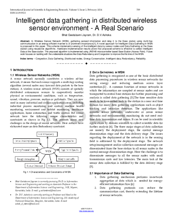 (PDF) Intelligent data gathering in distributed wireless sensor ...