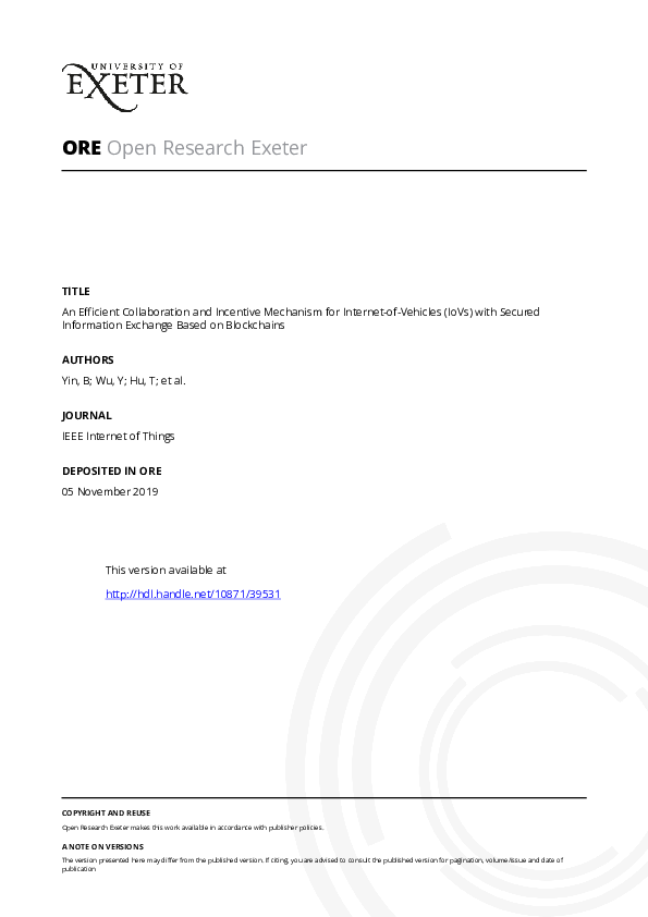 (PDF) An Efficient Collaboration and Incentive Mechanism for Internet ... (PDF) An Efficient Collaboration and Incentive Mechanism for Internet ...