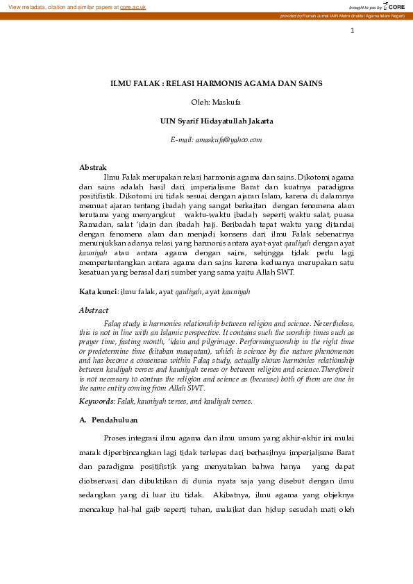 (PDF) Ilmu Falak