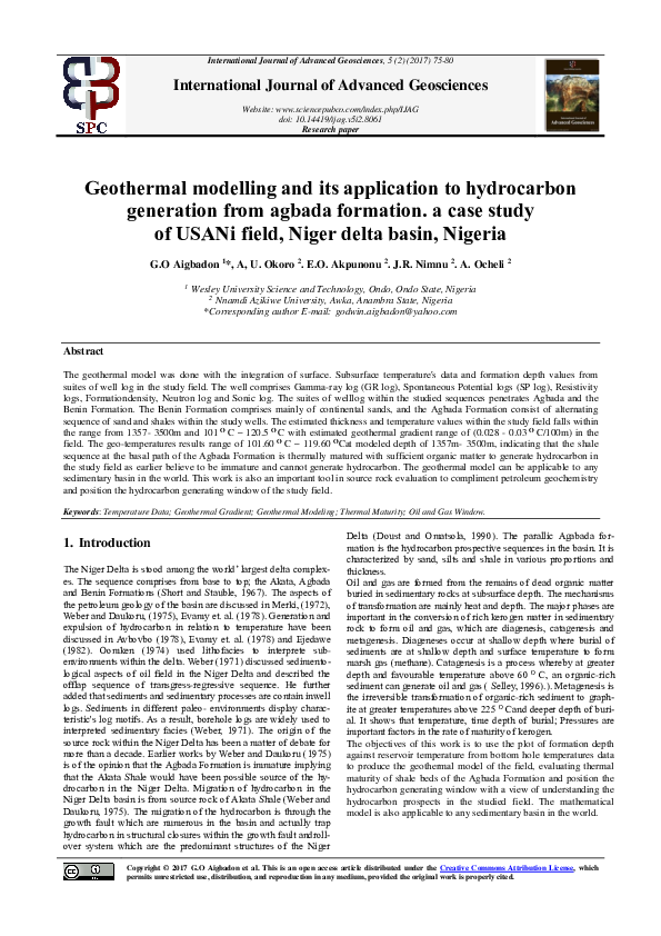 (PDF) Geothermal modelling and its application to hydrocarbon ...