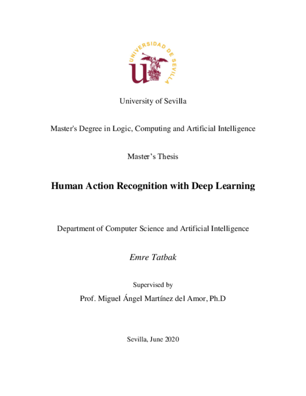 (PDF) Human Action Recognition with Deep Learning