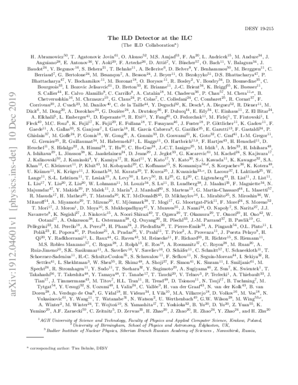 The ILD detector at the ILC