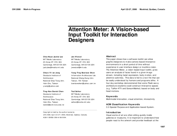 (PDF) Attention meter