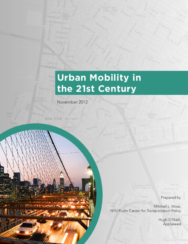 (PDF) Urban Mobility in the 21st Century | Mitchell Moss - Academia.edu