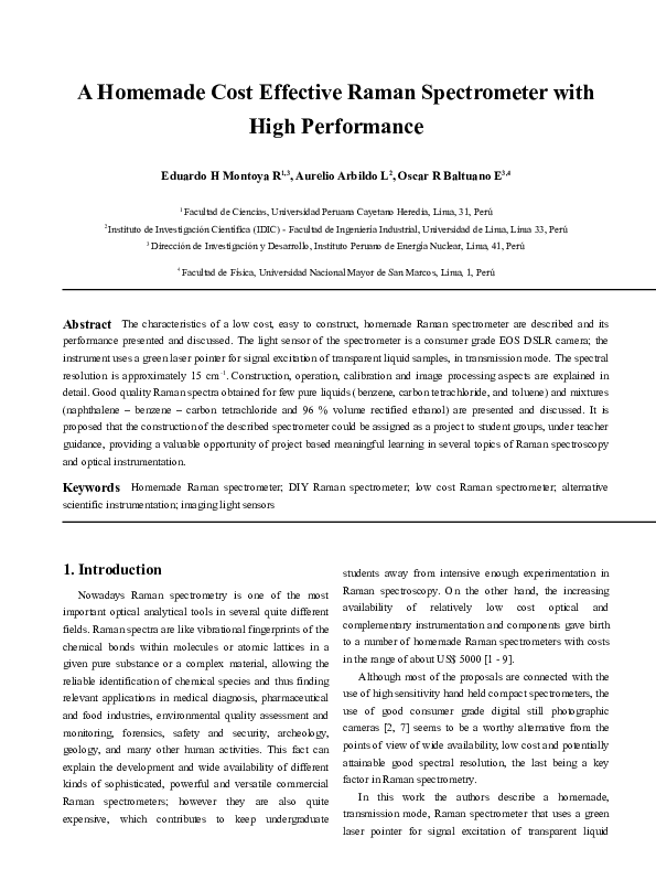 Homemade M Spectrometer - Homemade Ftempo