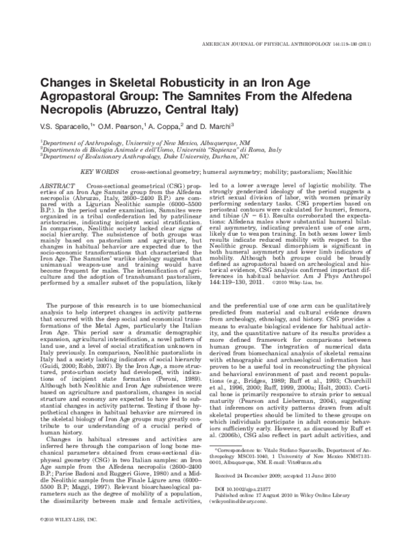 (PDF) Changes in skeletal robusticity in an iron age agropastoral group ...