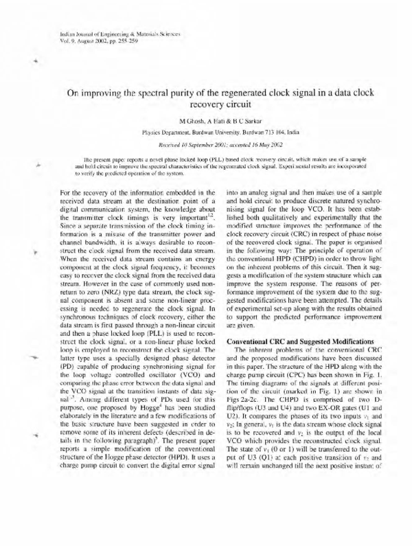 (PDF) On improving the spectral purity of the regenerated clock signal ...