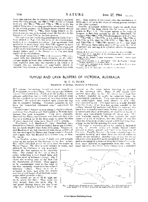 (PDF) Tumuli and Lava Blisters of Victoria, Australia