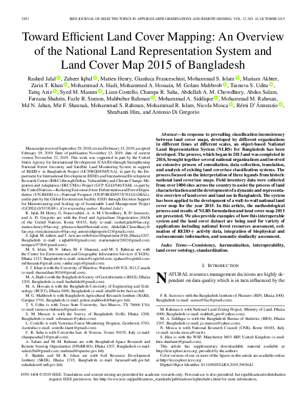 (PDF) Toward Efficient Land Cover Mapping: An Overview of the National ...