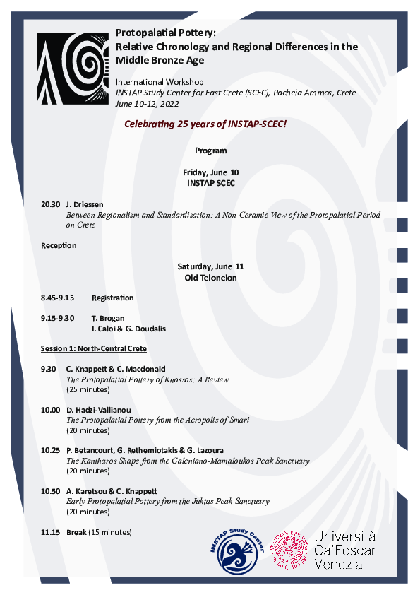 (PDF) PROTOPALATIAL POTTERY. Relative Chronology and Regional ...