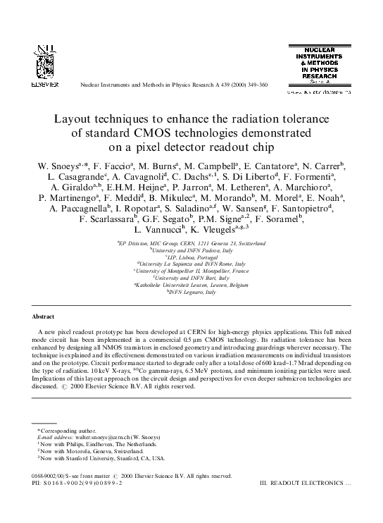 (PDF) Layout techniques to enhance the radiation tolerance of standard ...