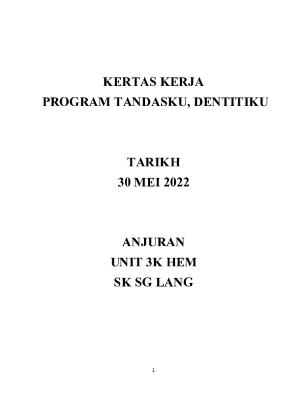 (DOC) KERTAS KERJA tandas