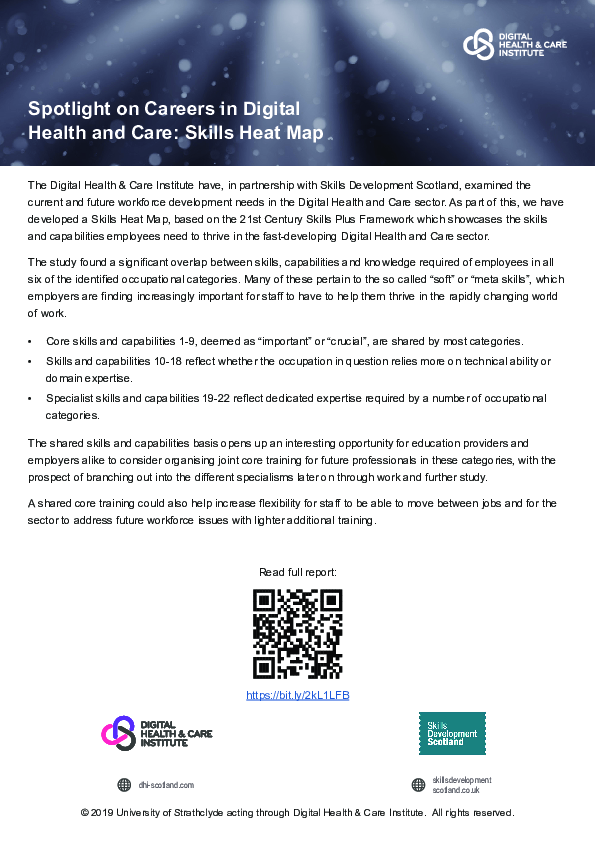 (PDF) Spotlight on Careers in Digital Health and Care: Skills Heat Map ...