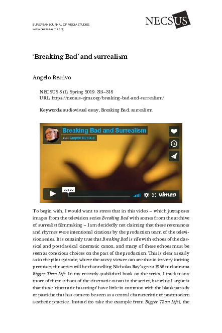 (PDF) BREAKING BAD and surrealism