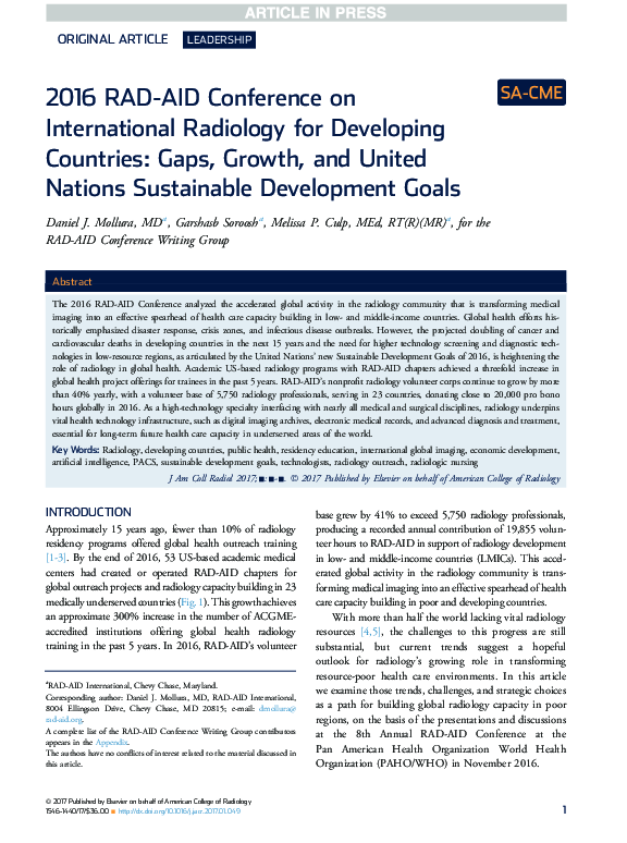 (PDF) 2016 RAD-AID Conference on International Radiology for Developing ...