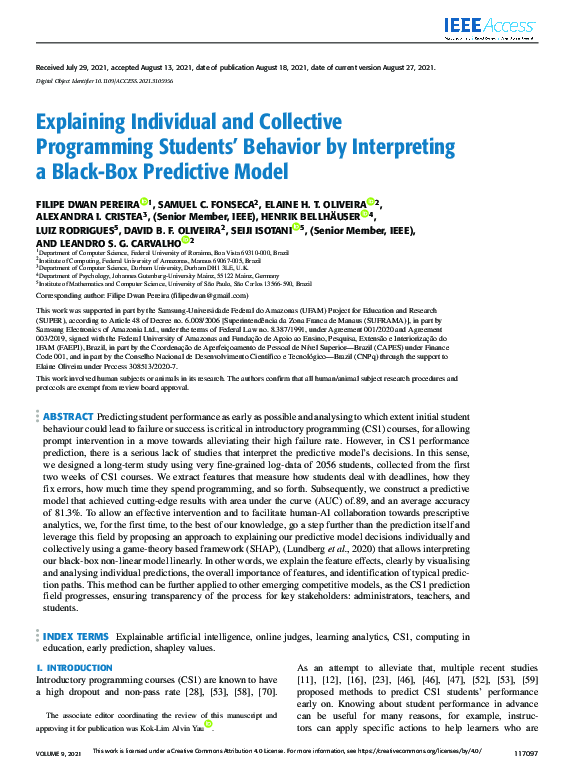 (PDF) Explaining Individual and Collective Programming Students ...