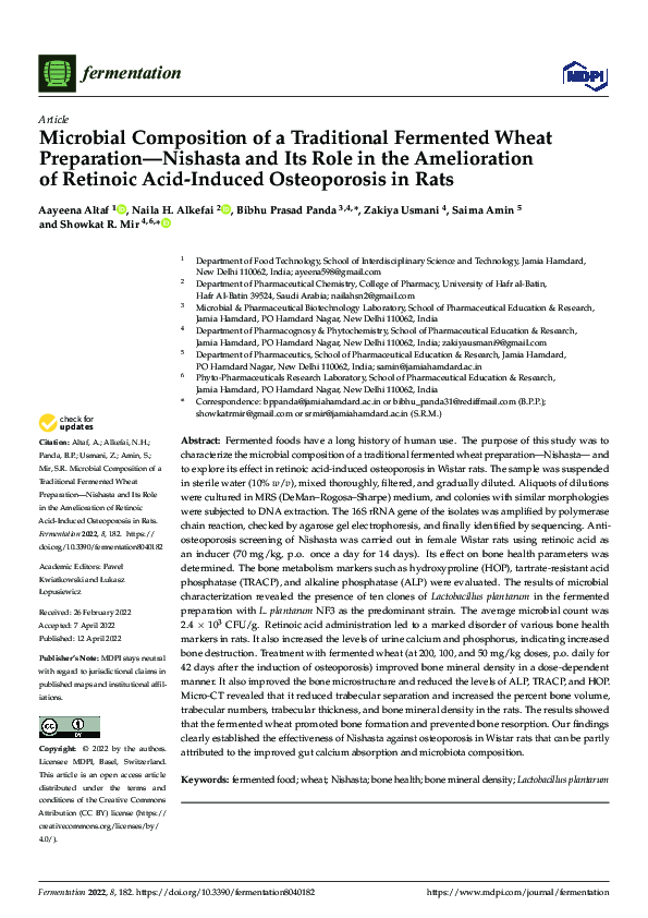 (PDF) Microbial Composition of a Traditional Fermented Wheat ...