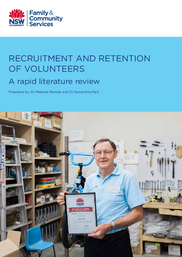(PDF) Recruitment and Retention of Volunteers