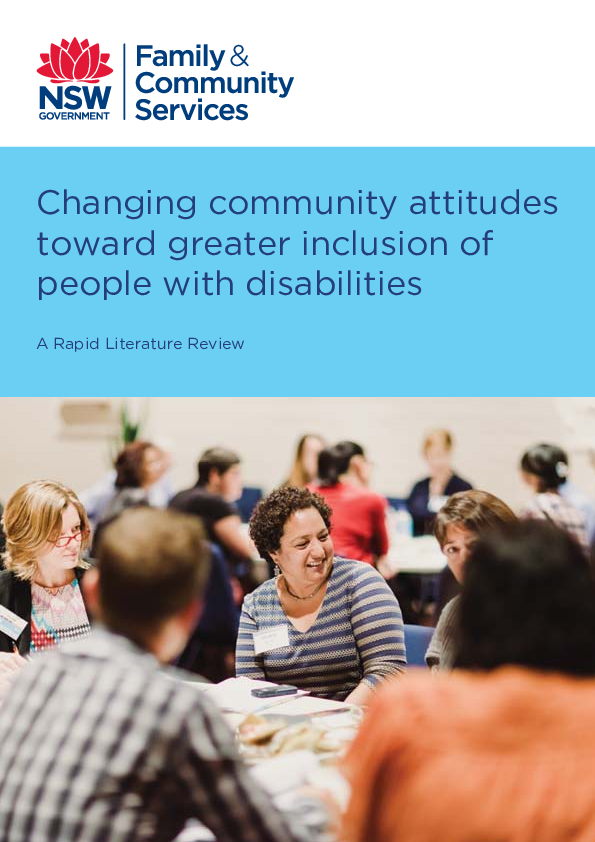 (PDF) Changing community attitudes toward greater inclusion of people ...
