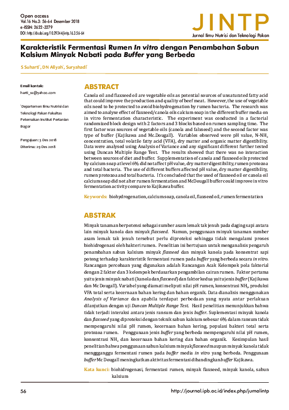 (PDF) Karakteristik Fermentasi Rumen In vitro dengan Penambahan Sabun ...