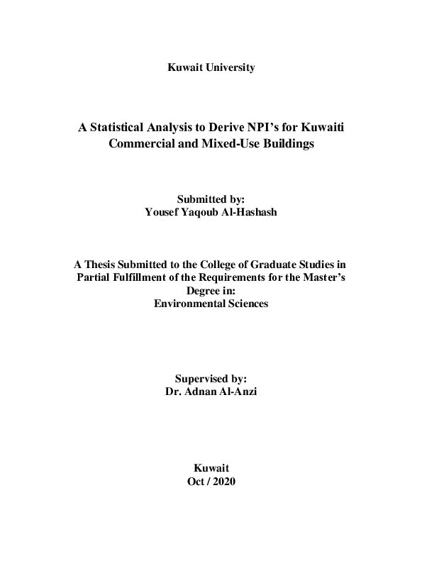 (PDF) Yousef Al Hashash Thesis MSc Environmental Sciences Engineering ...
