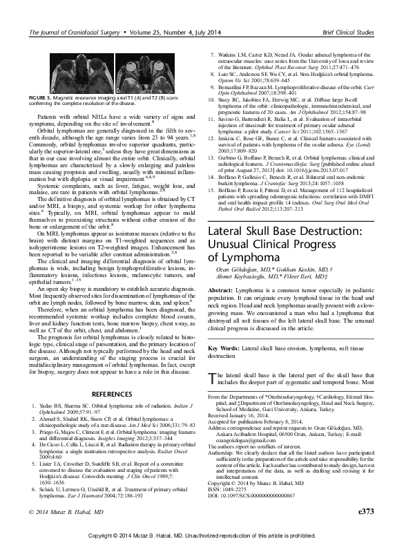 (PDF) Lateral Skull Base Destruction