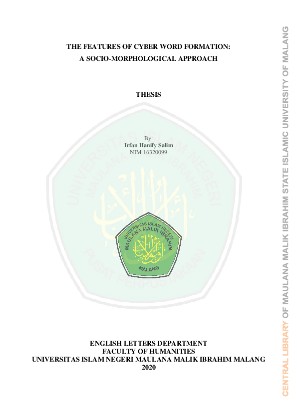 (PDF) The Features of Cyber Word Formation: A Socio-Morphological ...