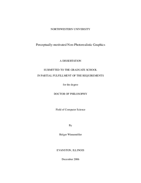 (PDF) Perceptually-motivated non-photorealistic graphics | Bruce Gooch ... (PDF) Perceptually-motivated non-photorealistic graphics | Bruce Gooch ...
