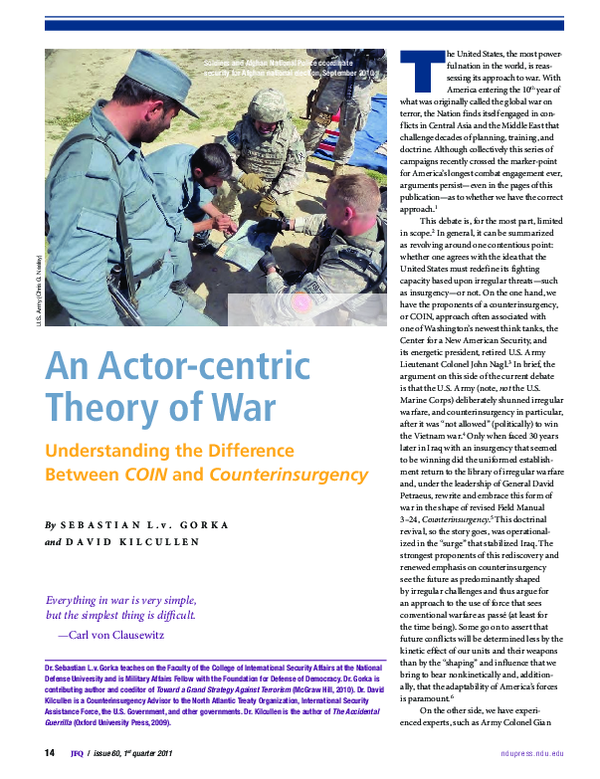 (PDF) An actor-centric theory of war : understanding the difference ...