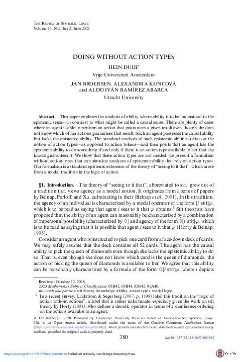 (PDF) Doing Without Action Types | Aldo Iván Ramírez Abarca - Academia.edu