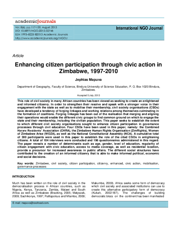 (PDF) International NGO Journal