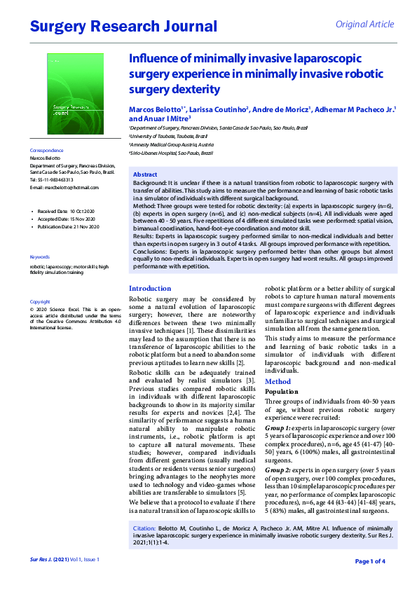 (PDF) Surgery Research Journal