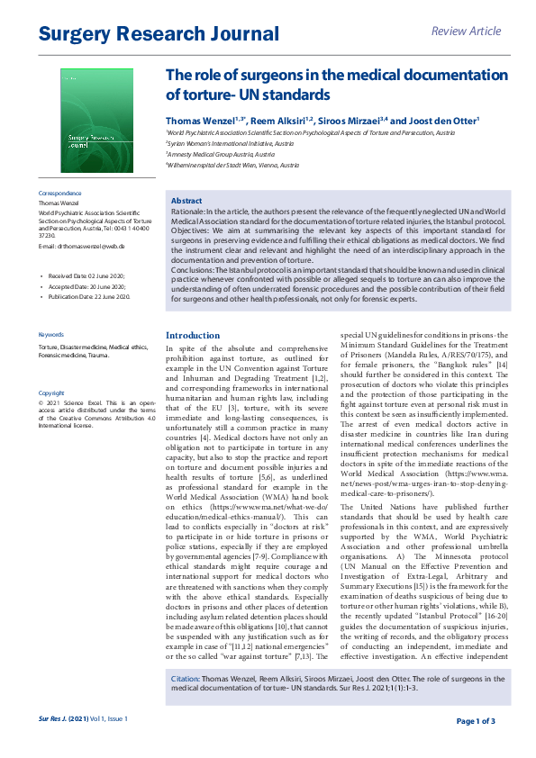 (PDF) Surgery Research Journal