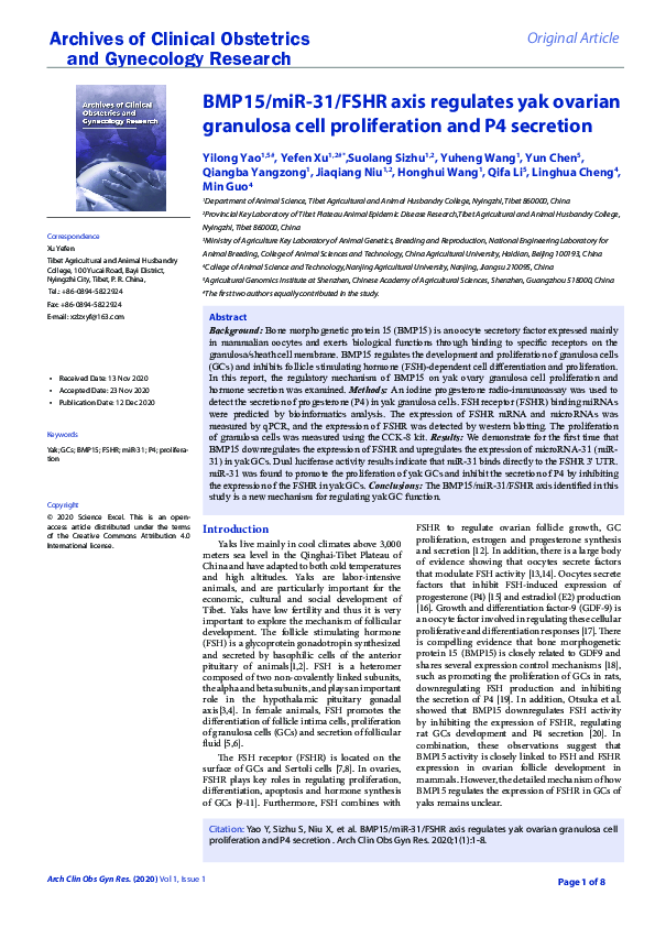 (PDF) Archives of Clinical Obstetrics and Gynecology Research | Science ...