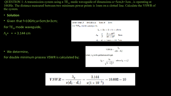 (PPT) SOLVED PROBLEM IN MICROWAVE ENGINEERING PART