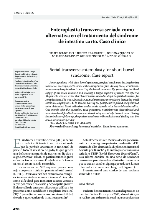 (PDF) Enteroplastía transversa seriada como alternativa en el ...