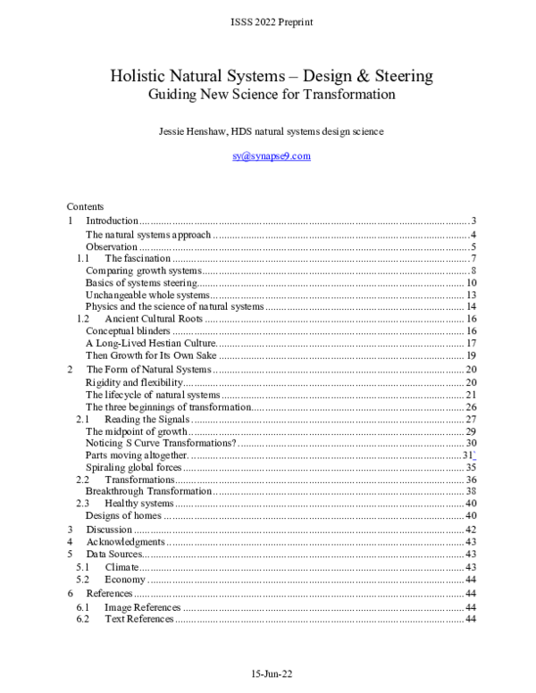 (PDF) Designing Holistic Systems for Sustainable Growth