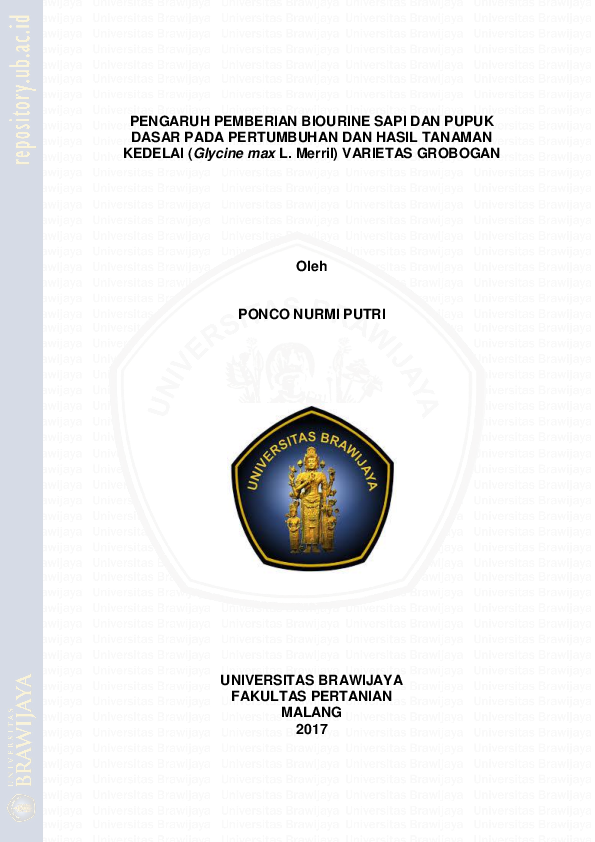 (PDF) Pengaruh Pemberian Biourine Sapi dan Pupuk Dasar pada Pertumbuhan ...