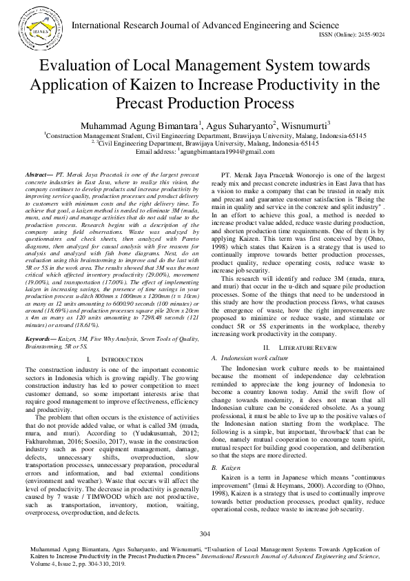 (PDF) Evaluation of Local Management System towards Application of ...