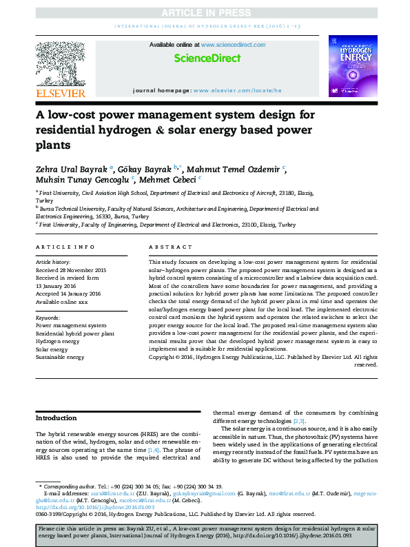 (PDF) A low-cost power management system design for residential ...