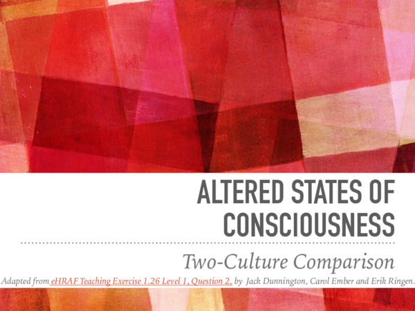 (PDF) Altered States of Consciousness
