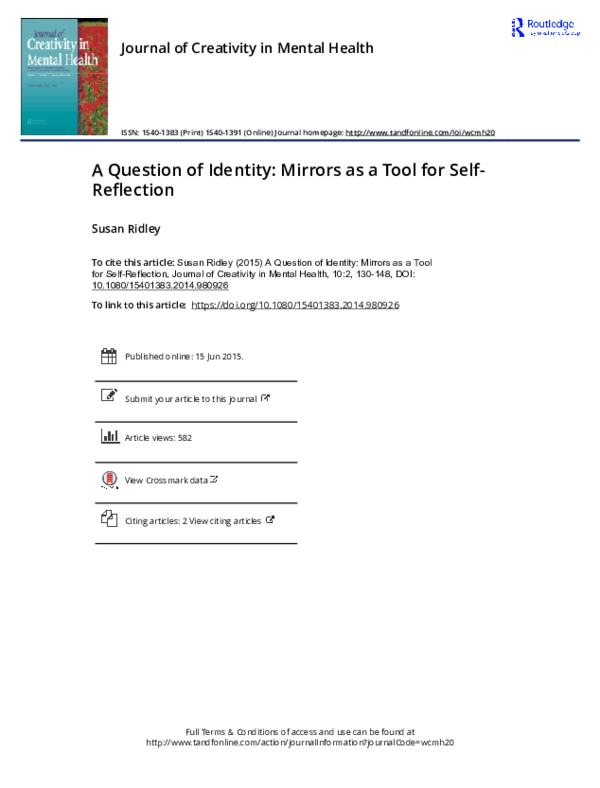 (PDF) A Question of Identity: Mirrors as a Tool for Self-Reflection