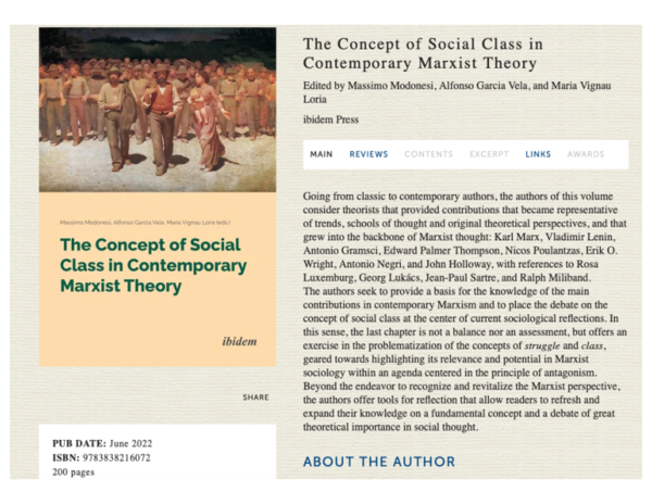 (PDF) The Concept of Social Class in Contemporary Marxist Theory