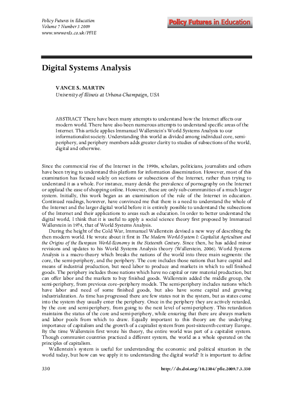 (PDF) Digital Systems Analysis