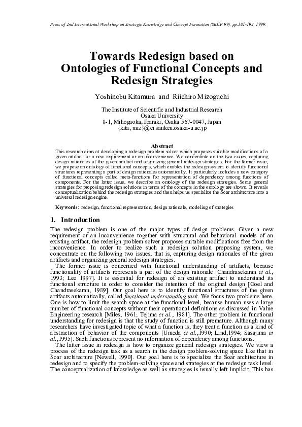 (PDF) Towards redesign based on ontologies of functional concepts and ...