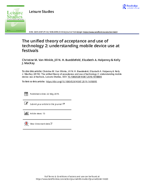 (PDF) Unified theory of acceptance and use of technology model for user acceptance analysis of ...